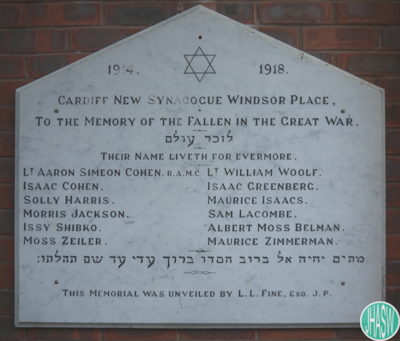 JHASW - Windsor Place Synagogue